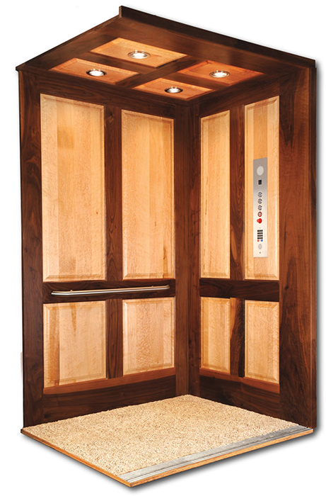 Interior Elevator Raised 4-Panel - Crown Elevator & Lift Company New Jersey