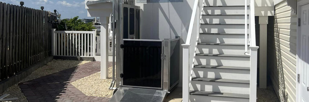Marine Grade Residential Outdoor Vertical Lifts - Crown Elevator & Lift ...