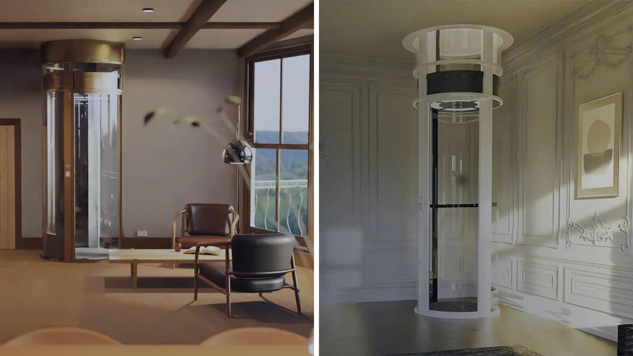 Crown Elevator space saving Level Up Elevators variety of finishes - Crown Elevator & Lift ...