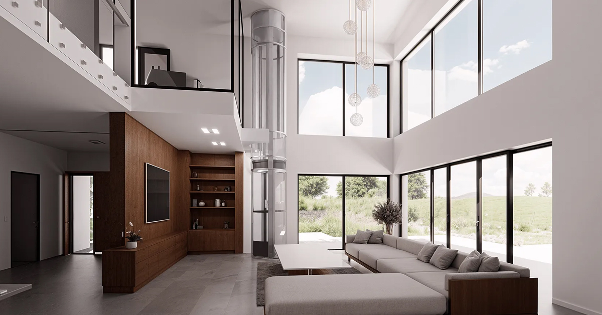 crown-elevator-levelup-shaftless-home-elevator-two-story - Crown ...